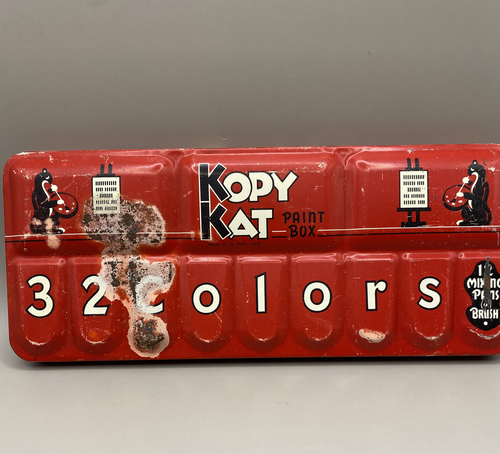 VINTAGE 1930s KOPY KAT 32 WATER COLOR PAINT BOX AMERICAN CRAYON CO. | eBay