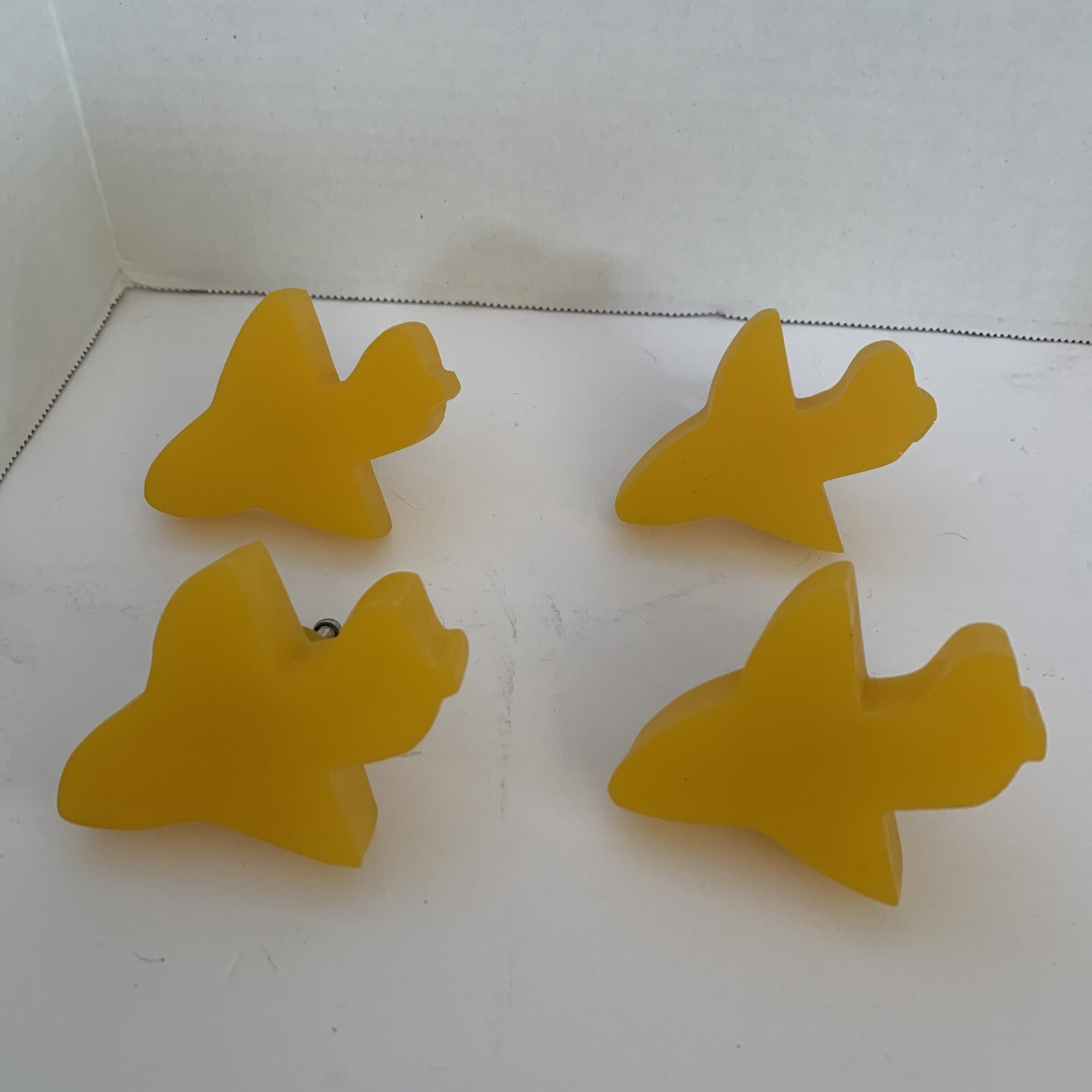 Set of 4 Vtg Airplane Plane Drawer Pulls Knobs Nursery Playroom Yellow ...