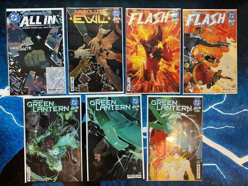 Absolute Evil #1A Flash #1A 2A GL #1A 2A + FCBD 2025 All In Special 1st ...