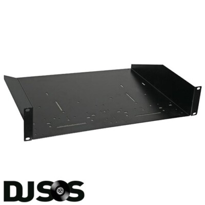 2U 19" Inch Rack Fixed Shelf 370mm Black | Deep Network Cabinet Shelf ...