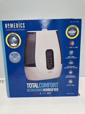 Homedics Ultrasonic Humidifier Warm & Cool Mist w/ Essential Oil 2 ...