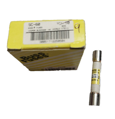 BUSSMANN SC-60 FUSE, 60 A Amps, 480V AC, Time Delay, Nonindicating (Box ...
