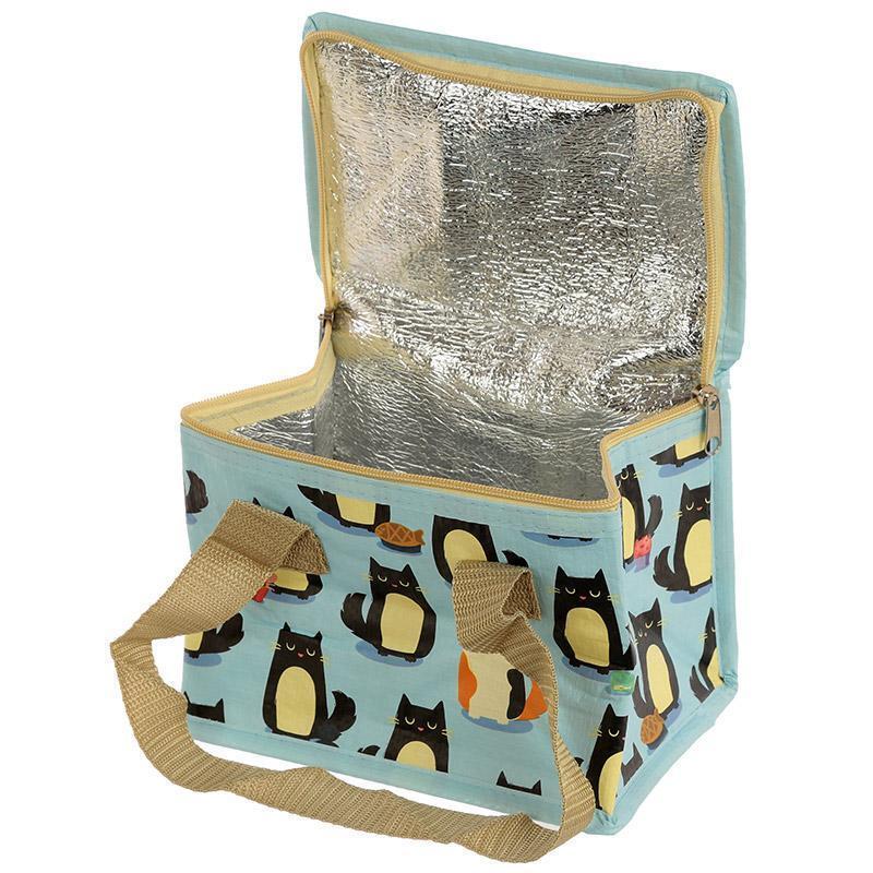Feline Fine Cat Design Woven Cool Bag Lunch Box | eBay