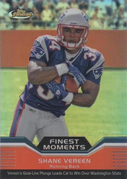 2011 Topps Finest - Finest Moments Shane Vereen #FM-SV Refractor (RC ...