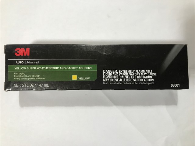 3M 08001 Super Yellow Weatherstrip Adhesive 5 Oz 8001 for sale online ...