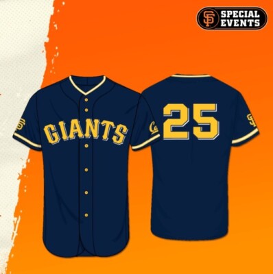 IN HAND New SAN FRANCISCO GIANTS 2025 UC BERKELEY CAL Jersey 4/25/25 ...