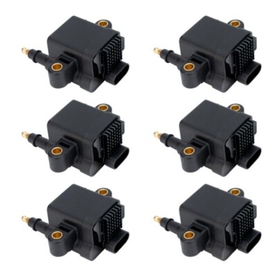6 PCS Fit For Mercury Optimax Ignition Coil 339-879984T00 300-8M0077471 ...