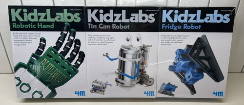 NEW Toysmith-S.T.E.M. 3 Pack Science Kit Robotic Hand Tin Can Robot ...
