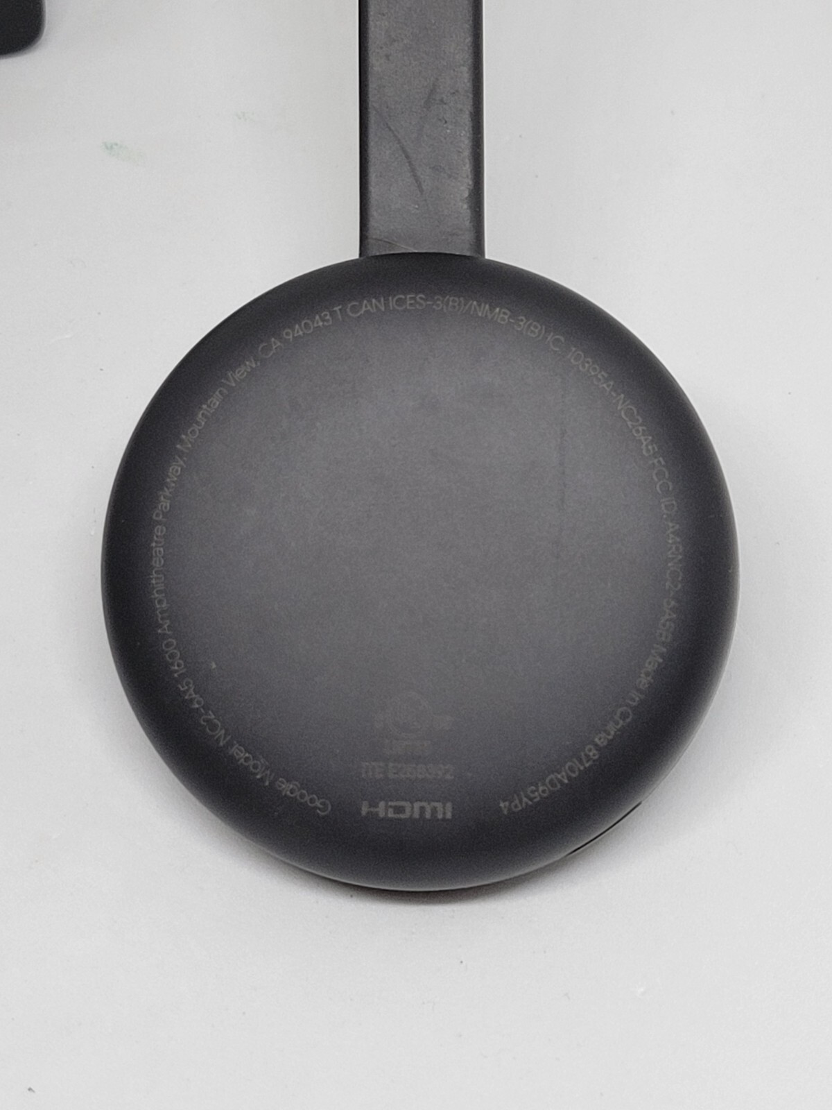 Google Chromecast 2nd Generation HDMI Media Streaming NC2-6A5