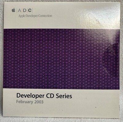 Apple Developer Connection Developer CD Series February 2003 Sealed | eBay