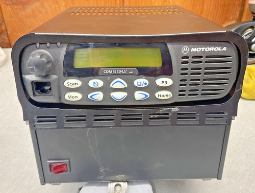 Motorola CDM1550 LS+ 2 Way Radio & ASTRON SL-15CDM Power Supply MURS ...