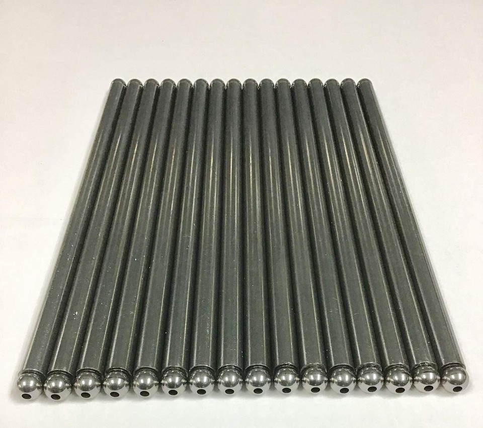 ROCKER ARMS Kit/16+PUSHRODS 1987-95 Chevy SB 305 350 self-aligning w ...