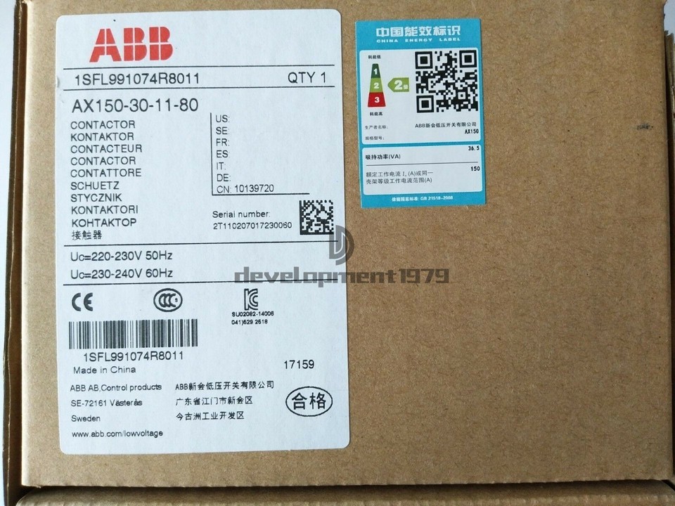 1PC ABB Contactor AX150-30-11-80 220-230V NEW US Free TAX | eBay