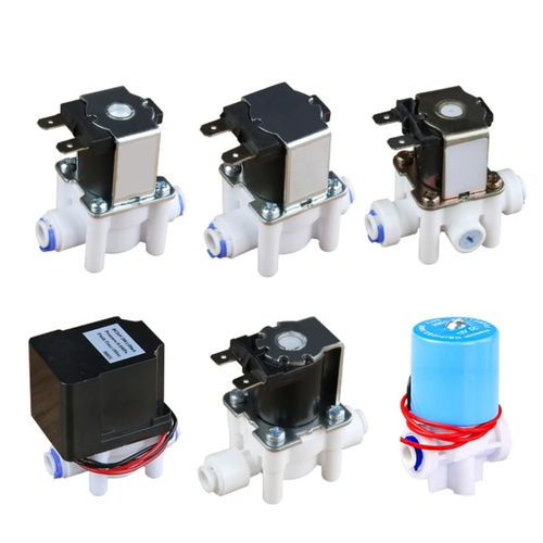 Water Purifier Inlet Waste Valve 24V 12V Copper Nickel Plated Auto ...