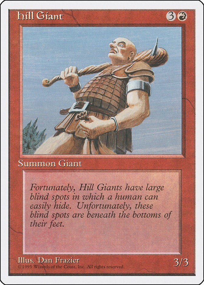 Hill Giant # *Normal* (LP) - Fourth Edition MTG | eBay