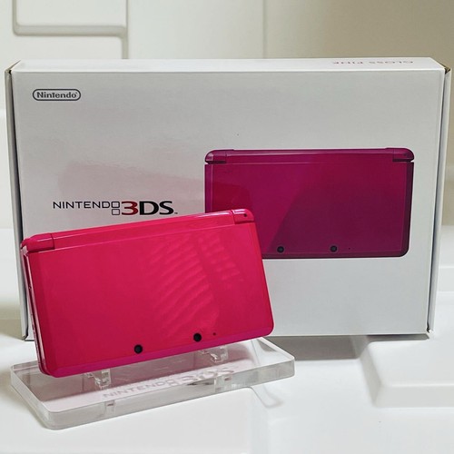 Nintendo 3DS Gloss Pink Console with Box and Manual Tested | eBay