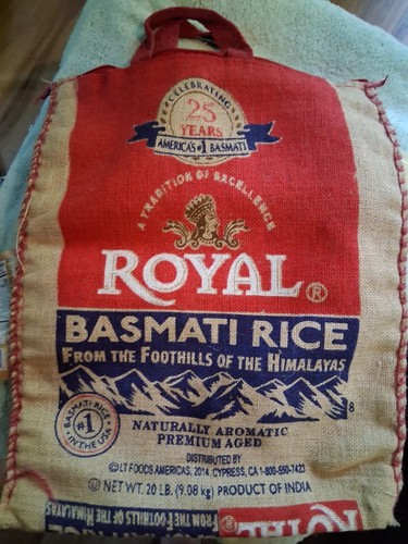 New Burlap rice bag with zipper and handles. 18"x15" Empty | eBay