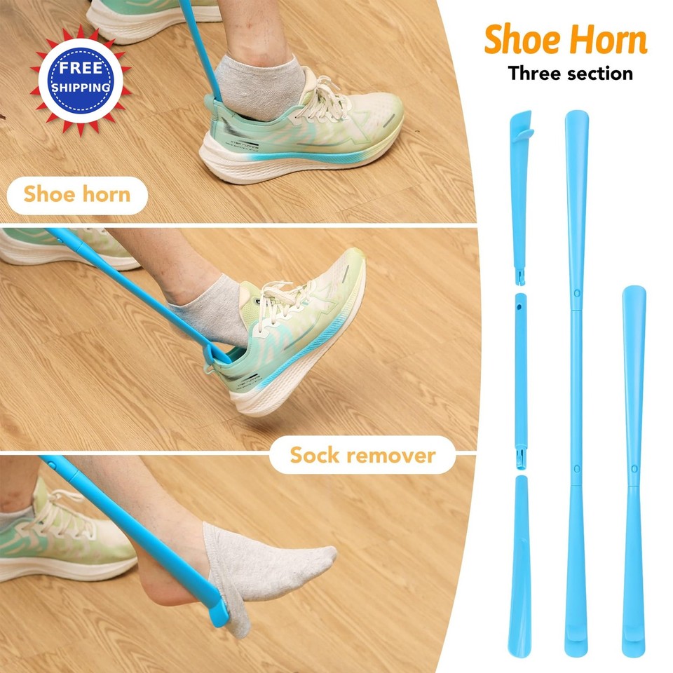 CAidRE 7PC Hip Kit Mobility Aids Reacher Grabber Shoe Horn Sock Aid Leg ...