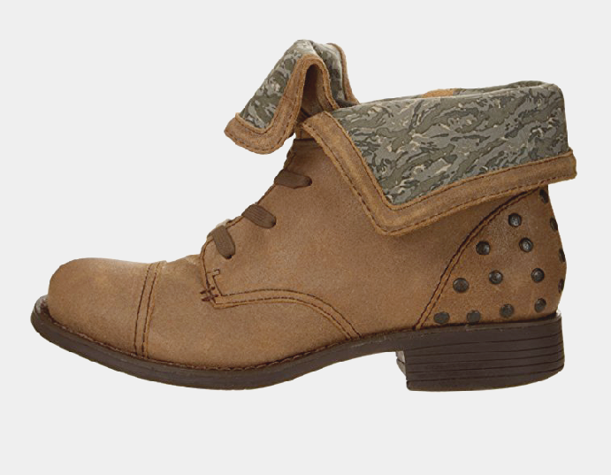 OTBT Leather Boots, Size 8.5, Brown, Studs, Zipper, WAS $185 *NEW WITH ...