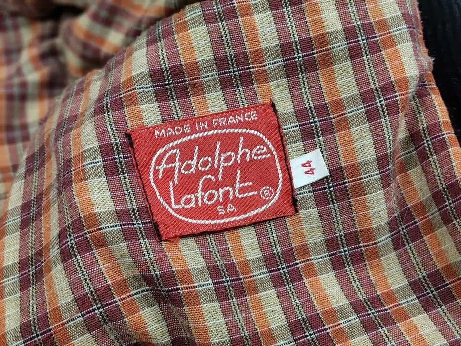 Rare Vintage 60's Adolphe Lafont French Corduroy Work… - Gem