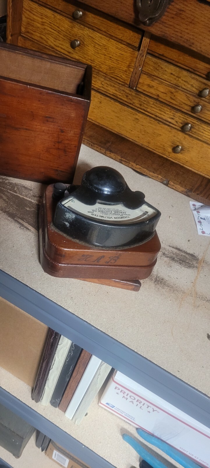 1900'S Antique Vintage Thomson Voltmeter General Electric Co DC ...