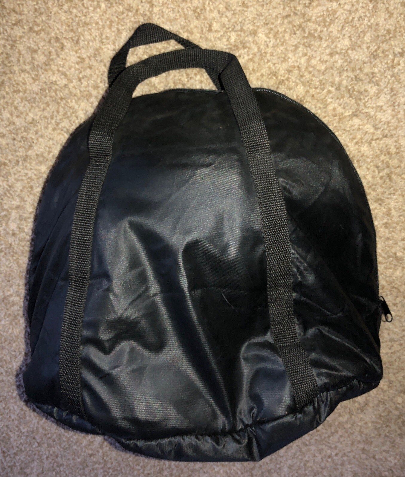 Motorcycle / Snowmobile Helmet Gear Bag Black Sherpa Lined Full Zip C ...