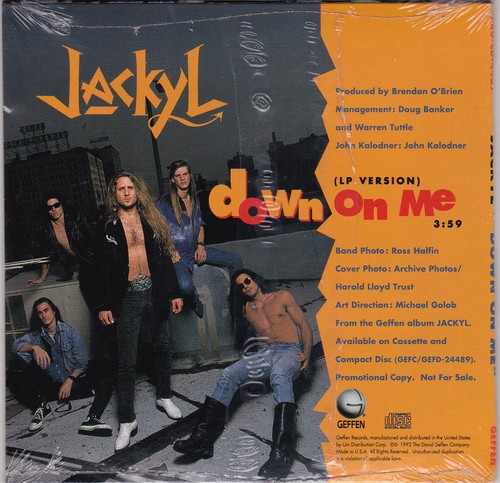 Jackyl - Down On Me - CD (1 x Track Promo Card Sleeve Brand New Sealed ...