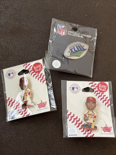 MLB Cardinals Albert Pujols &Jim Edmonds bobble head pins + 2 More | eBay