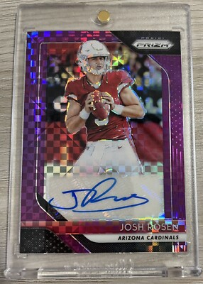 JOSH ROSEN 2018 PANINI PRIZM PURPLE POWER AUTO RC Autograph /49 | eBay