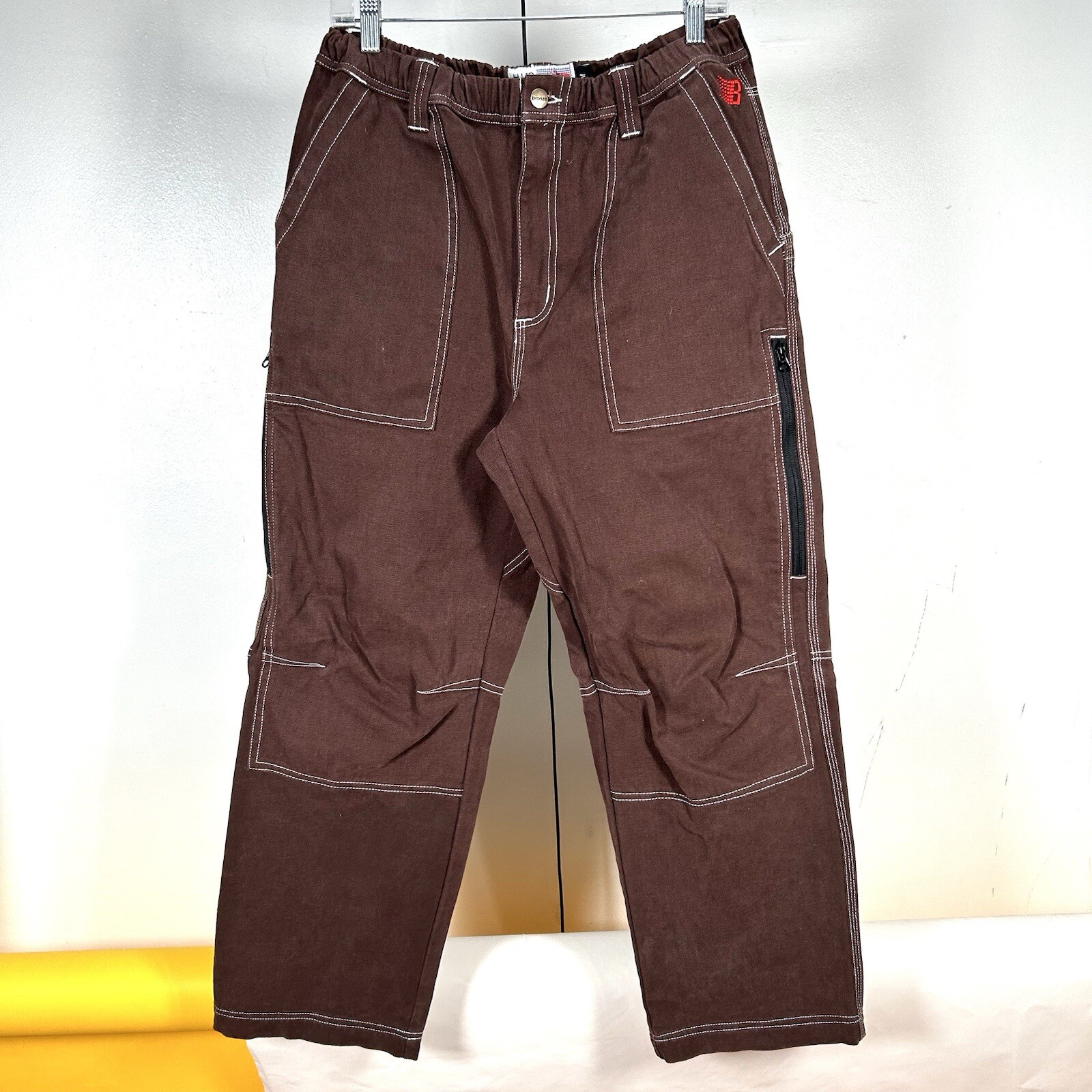 Bronze 56k Skate Pit crew Brown Canvas Work Pants - Gem
