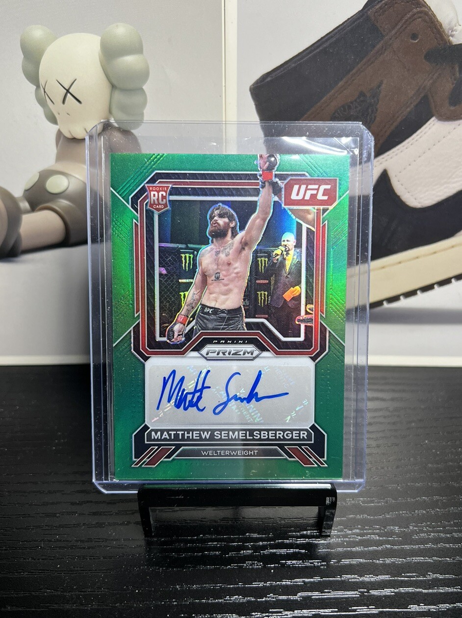 Matthew Semelsberger 2023 Panini Prizm UFC Superstar Autographs Green ...