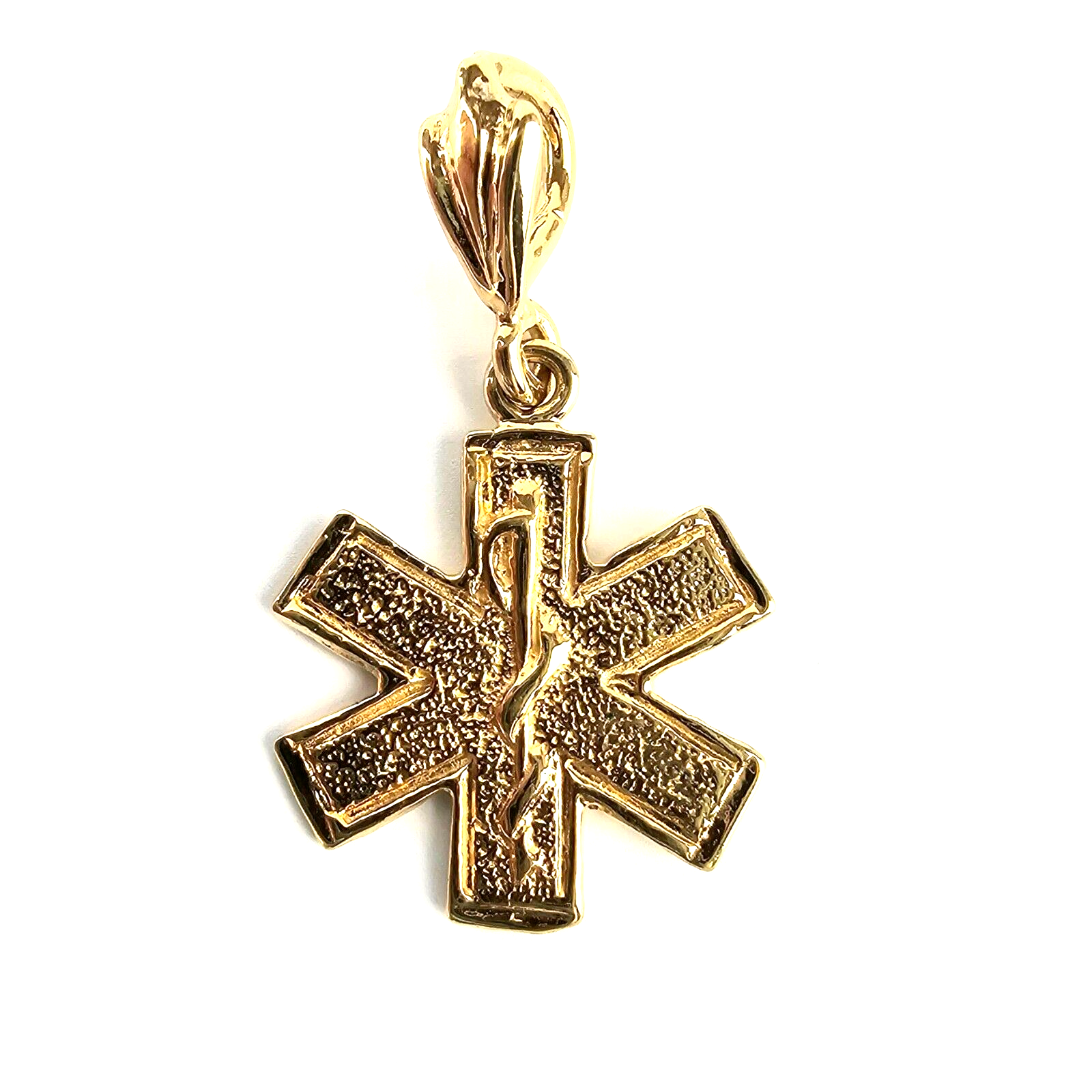 Star Of Life EMT Paramedic Pendant, Gold Vermeil, 925 Stamped | eBay