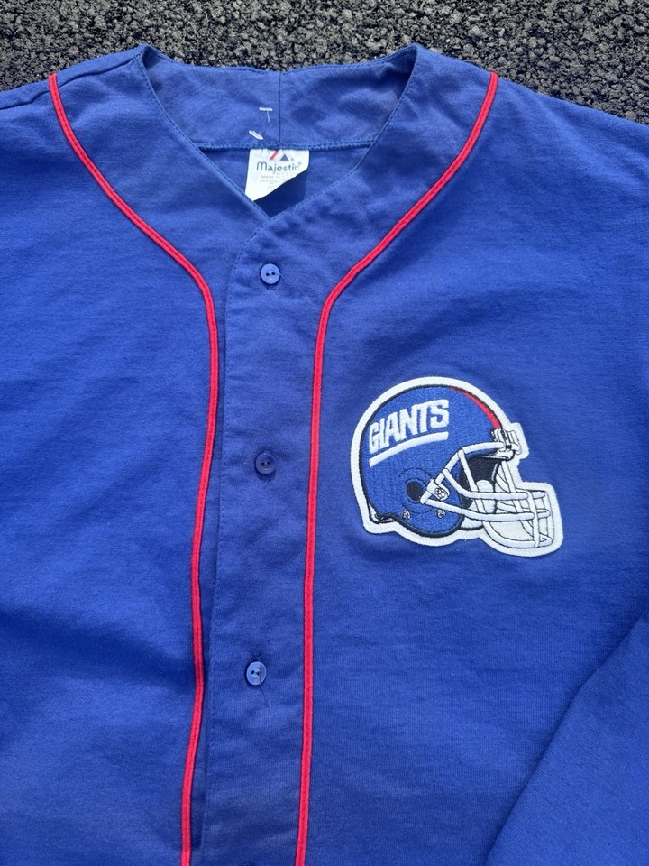 Majestic New York Giants 90’s Vintage NFL Baseball Jersey Vtg ...