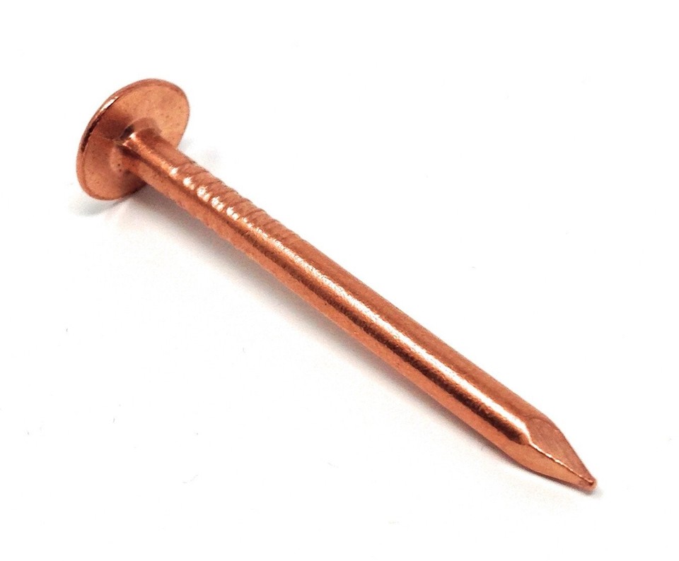 1.5" Copper Roofing Nails - 10 Oz Pack Solid Slating Spikes | eBay