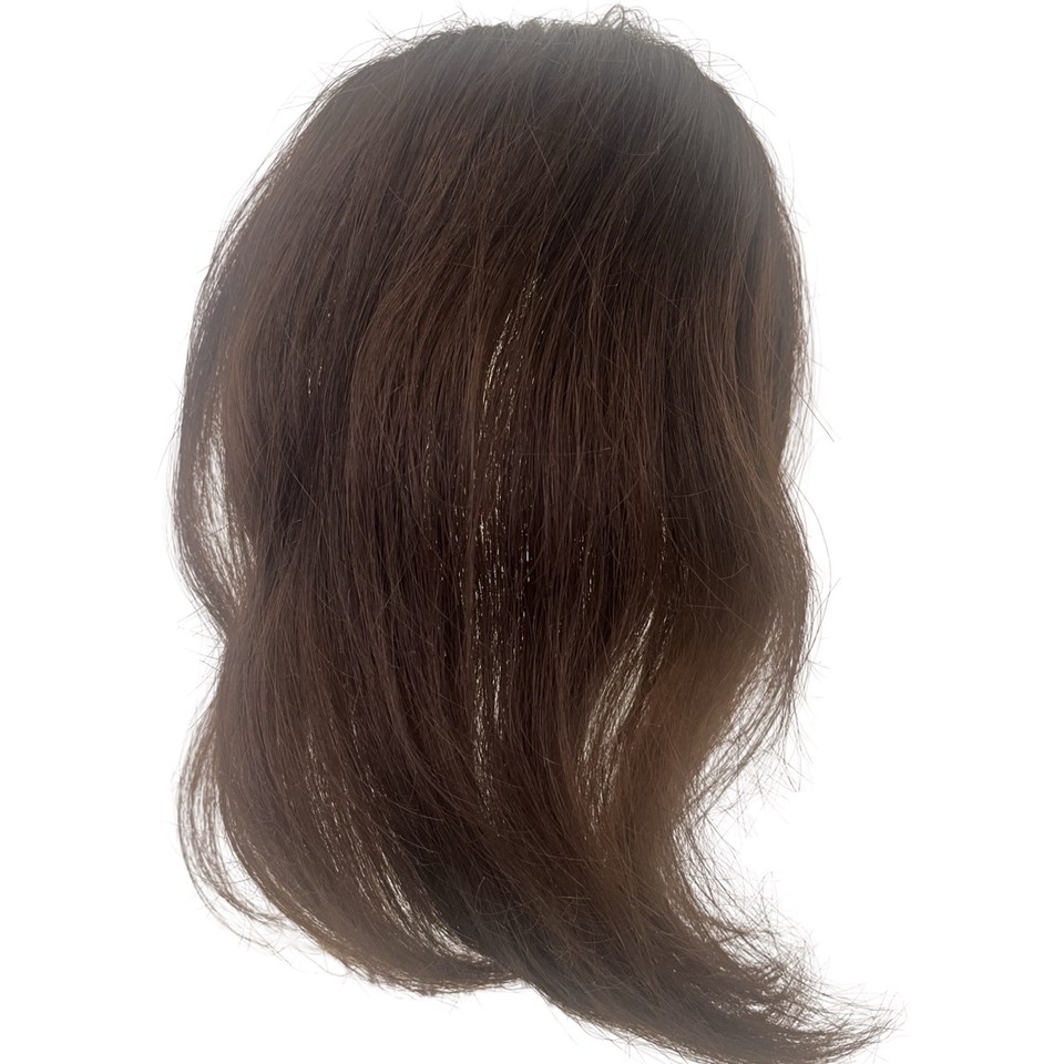 Vintage Hair Piece Wiglet - Real Hair - Medium Brown - EUC | eBay