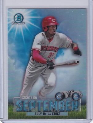2023 Bowman Chrome Sights on September #SOS-7 Elly De La Cruz REDS | eBay