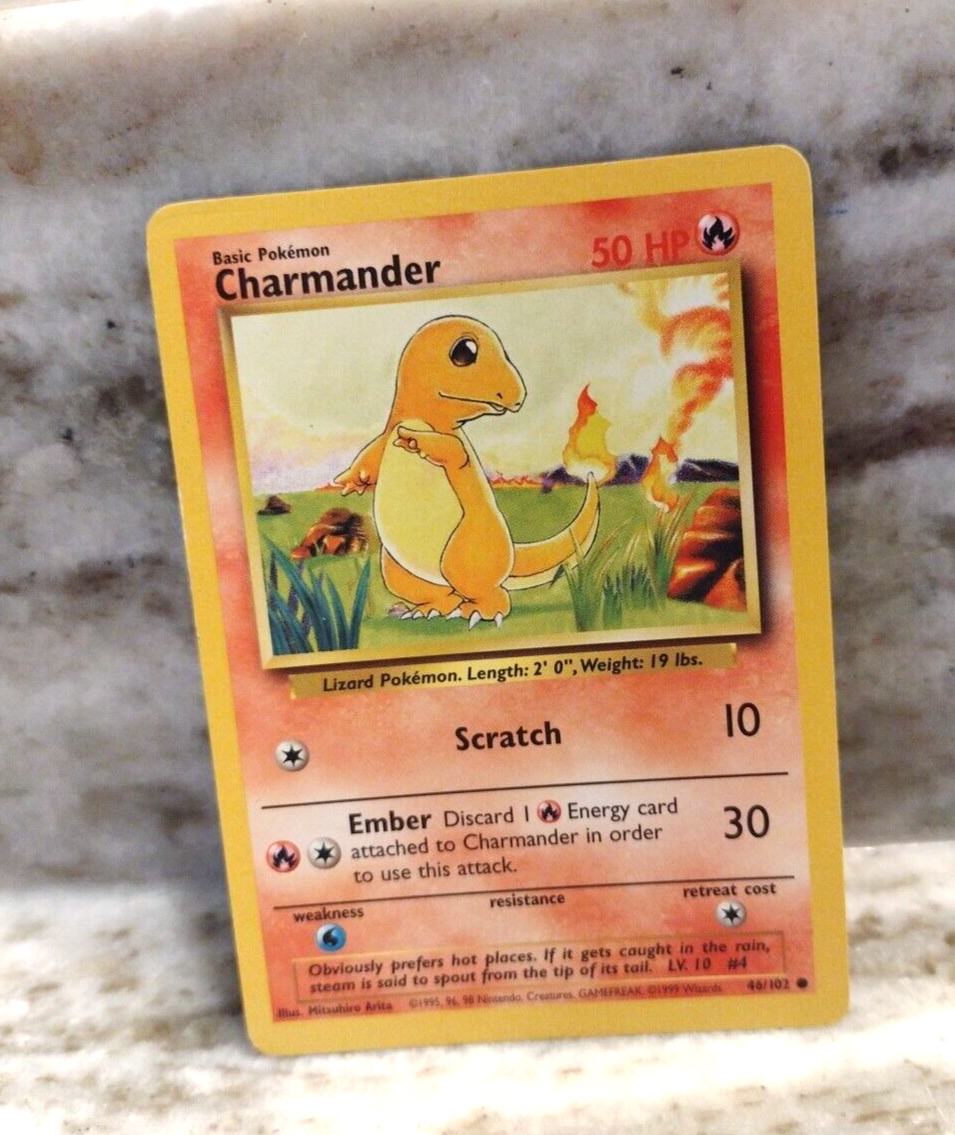 Pokémon TCG Charmander Base Set 46/102 Regular Unlimited Common | eBay