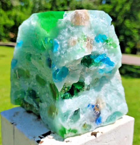 glass rock slag aquarium landscape rocks sea glass colorful slag glass ...