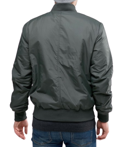 French Connection Bomber Jacket Dark Green Size Large DH007 FF 15 | eBay