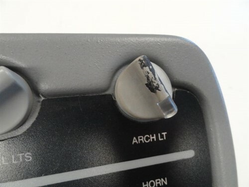 ROTARY TURN STYLE SWITCH PANEL GRAY / BLACK 15 1/4" X 5 1/2" MARINE ...