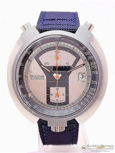 Serviced BULOVA BULLHEAD Parking Meter Chronograph Automatic Cal 12 ...