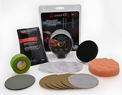 3M 39073 Headlight Lens Restoration Kit to Restore DullFadedDiscoloured ...