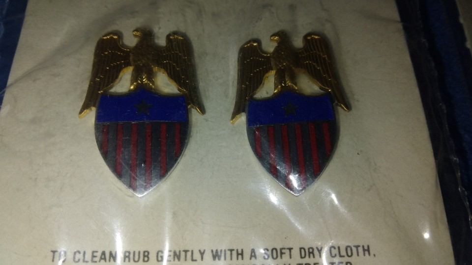 4 - DIFFERENT PAIRS OF US Army Aide to General 1,2,3,4, STAR PIN SETS ...