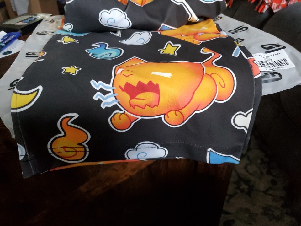 NEW - 100% AUTHENTIC GamerSupps GG SINDER PYRO Pajama Pants - BLACK ...