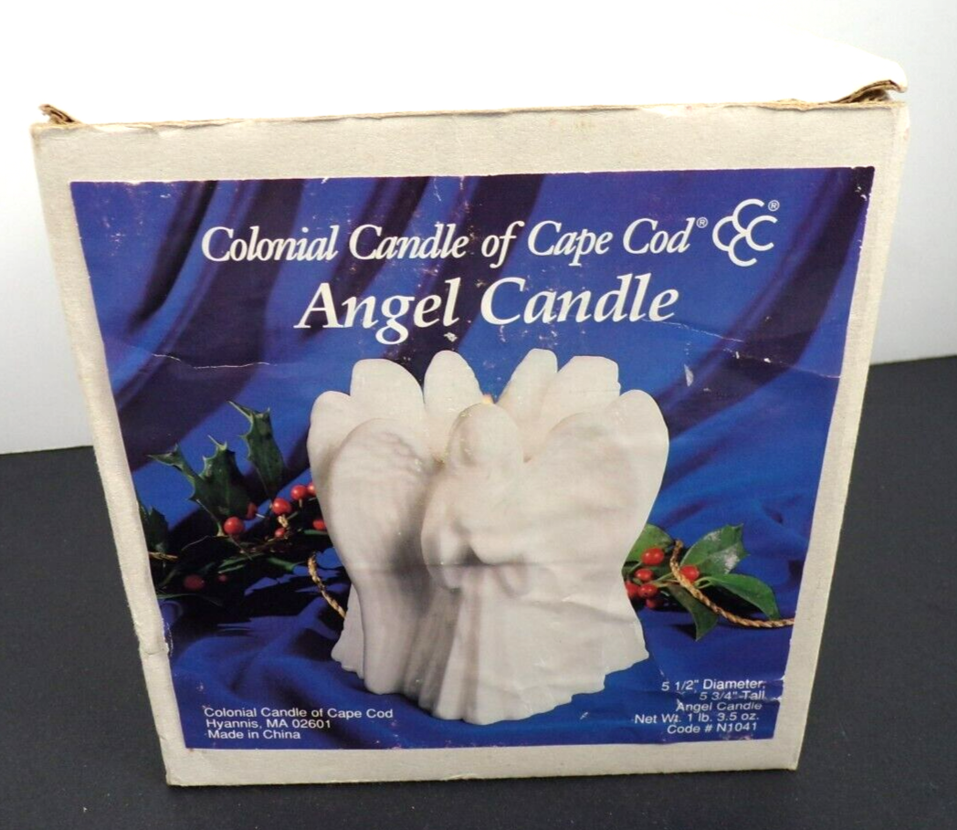 Vintage Colonial Candle of Cape Cod White Angel Candle 5 3/4" Tall New ...