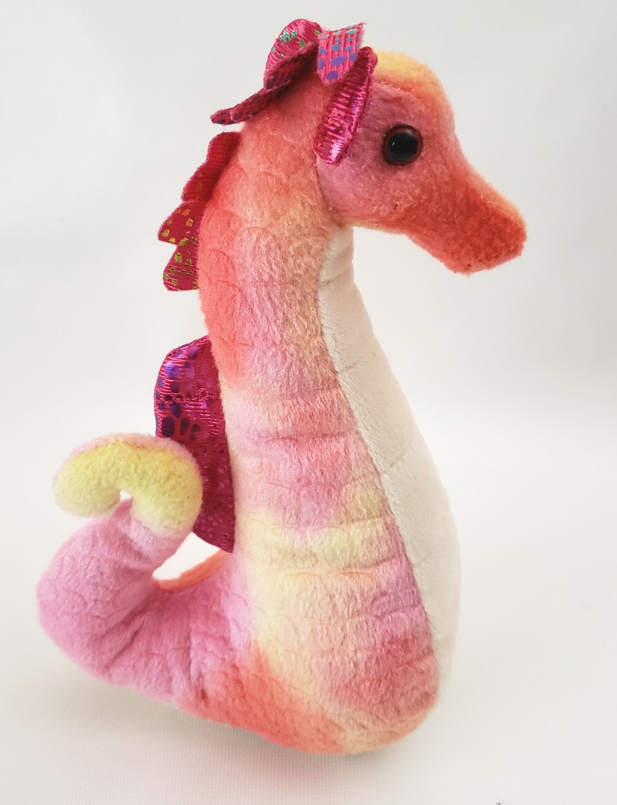 Petting Zoo Pink Orange Yellow Plush Seahorse Stuffed Animal Toy. Ct5 ...