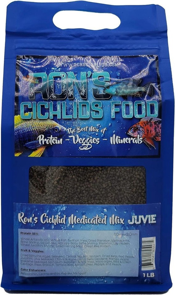 Rons Medicated food mix-Treats many fish illness! Tropical fish Koi ...
