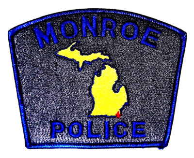 MONROE MICHIGAN MI Sheriff Police Patch STATE SHAPE OUTLINE CITY STAR ...