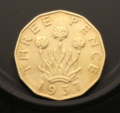 British 3 Pence Coin - King George VI - 1937 Year | eBay UK