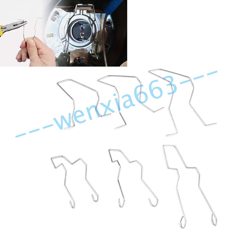 Headlight Bulb Retaining Spring Clip Kit For Headlamp Dipped Beam H1 H3 ...